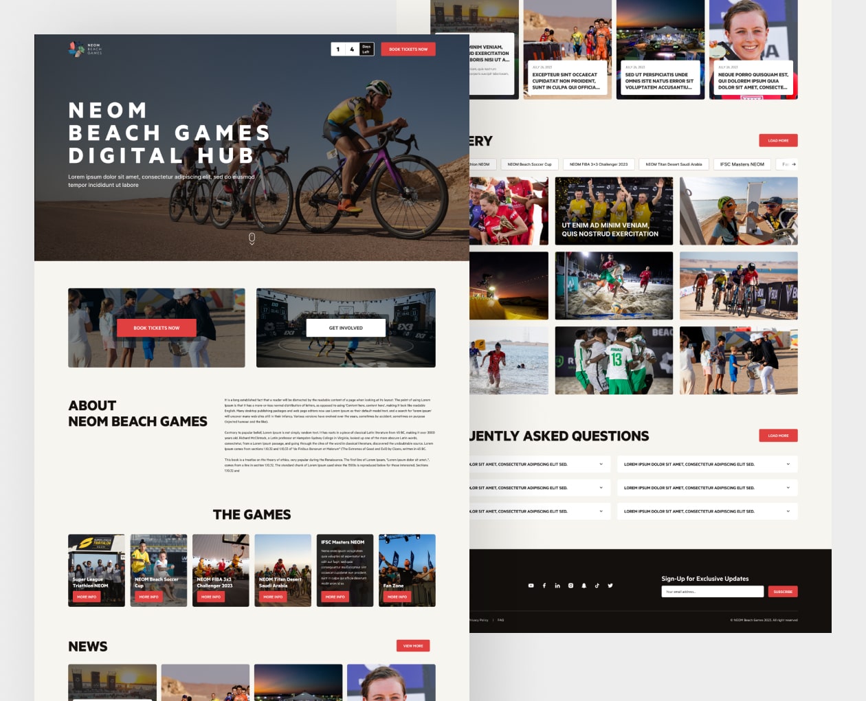 Neom Beach Games Case Study | Royex Technologies